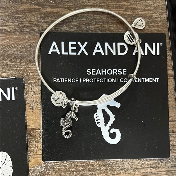 Alex and Ani | Jewelry | Alex And Ani Seahorse Silver Bangle Bracelet ...